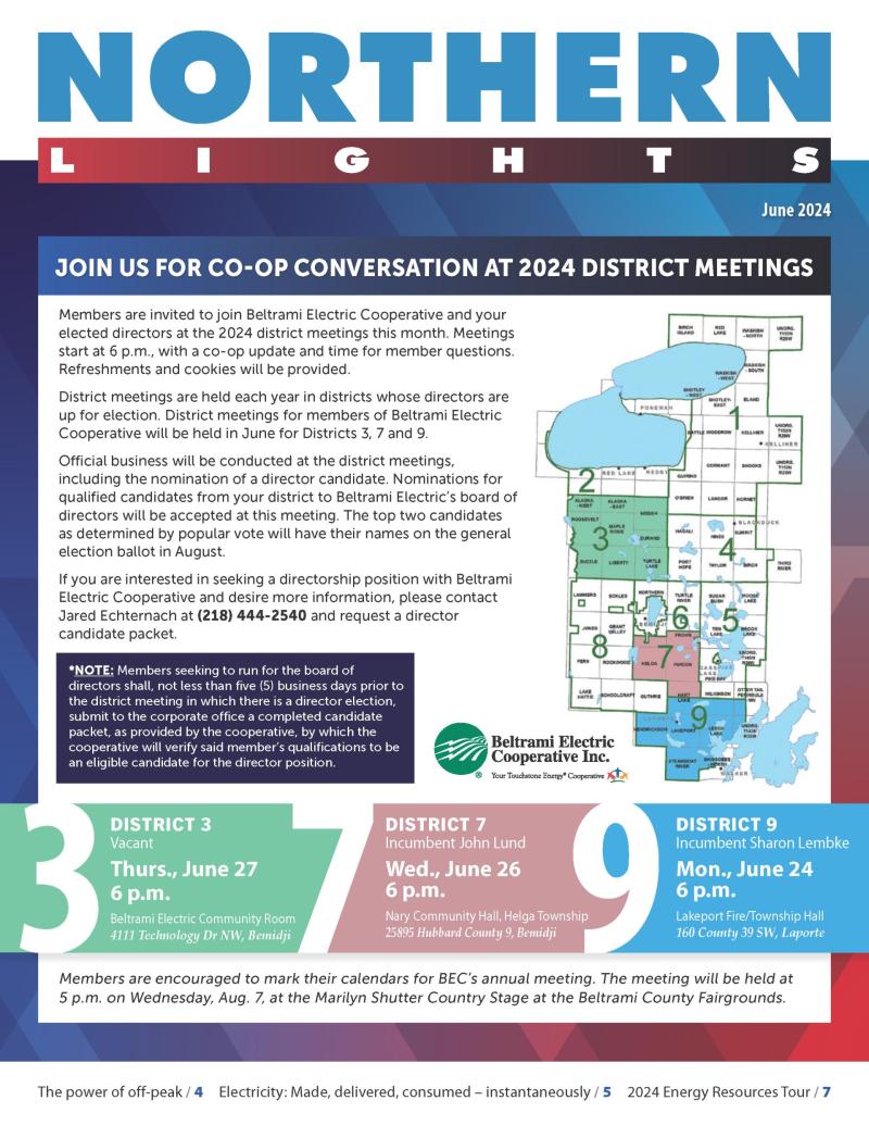 Member Newsletters | Beltrami Electric Cooperative